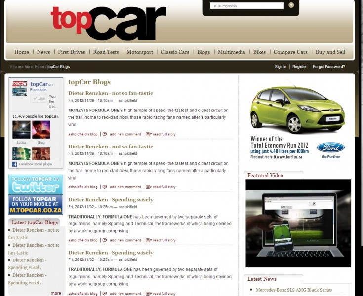 Top 10 Car Websites in South Africa | Drive South Africa